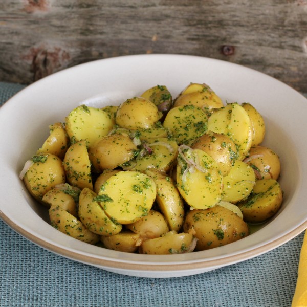 Potato Salad With Roasted Garlic Dressing